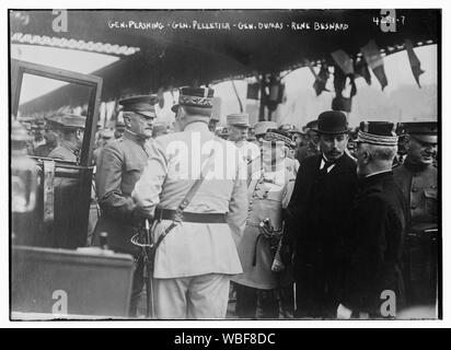 General Pershing, Gen. Pelletier, Gen. Dumas, Rene Besnard, Photograph ...