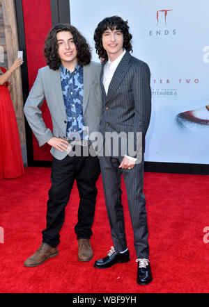 LOS ANGELES - AUG 26: Nick Wolfhard, Finn Wolfhard at the "It Chapter ...