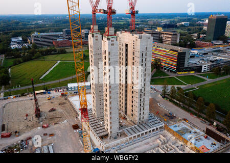 Aerial of the new RIVM & CBG building on the Uithof in Utrecht, the ...