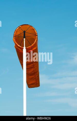 A windsock at Turweston Aerodrome, Buckinghamshire, England, UK Stock ...