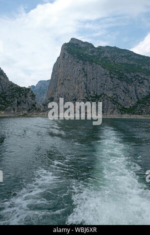 Sahinkaya Canyon is located on the Altinkaya Dam Lake in the Vezirkopru ...