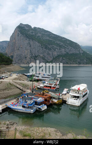 Sahinkaya Canyon is located on the Altinkaya Dam Lake in the Vezirkopru ...