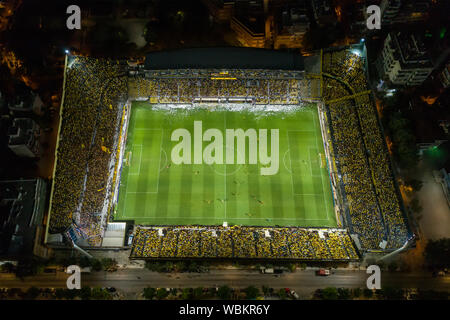 Thessaloniki, Greece, August 25, 2019: Aerial shot of the Kleanthis ...