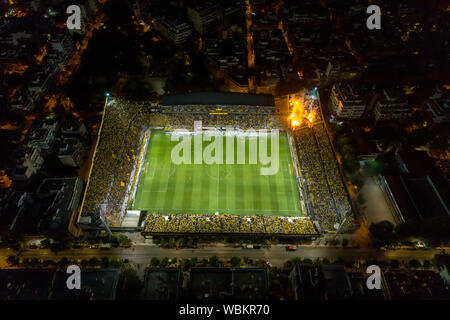 Thessaloniki, Greece, August 25, 2019: Aerial shot of the Kleanthis ...