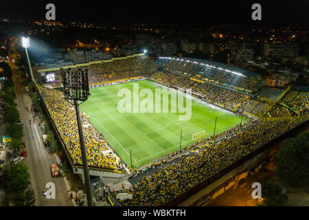 Thessaloniki, Greece, August 25, 2019: Aerial shot of the Kleanthis ...