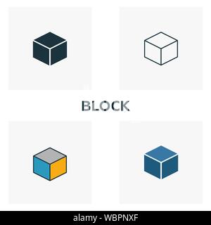 Blocks icon vector, filled flat sign, solid pictogram isolated on white ...