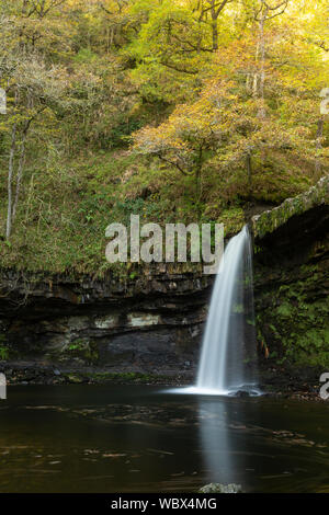 Sgwd Gwladys (Lady Falls) Pontneddfechan, Neath Valley, Wales, UK Stock ...