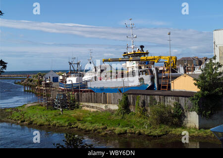Ship yard,Girvan Harbour,South Ayrshire,Scotland,UK Stock Photo - Alamy