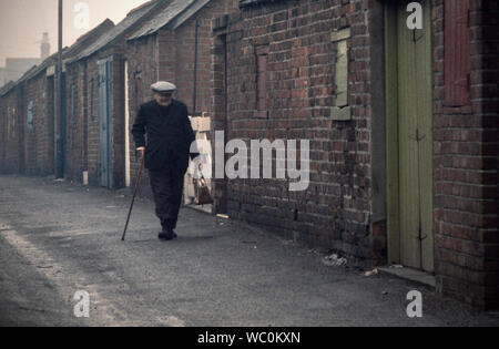 Blyth Colliery Northumberland UK. 1977 Miners coming off shift after a ...