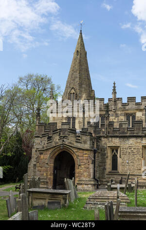 St Annes Church Baslow in the Peak District Derbyshire England Stock ...