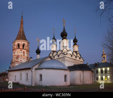 Night view of the church of Saint Lazarus ("Agios Lazaros") in the old ...