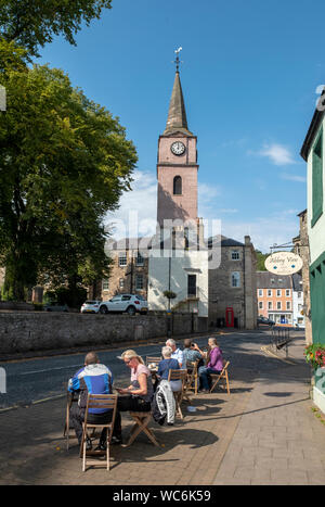 Abbey Place in Jedburgh town centre, Scottish Borders, Scotland, UK ...