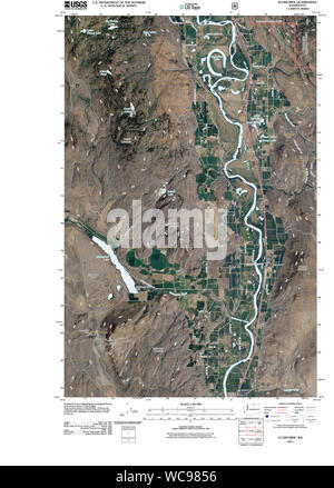 USGS Topo Map Washington State WA Ardenvoir 20110601 TM Restoration ...