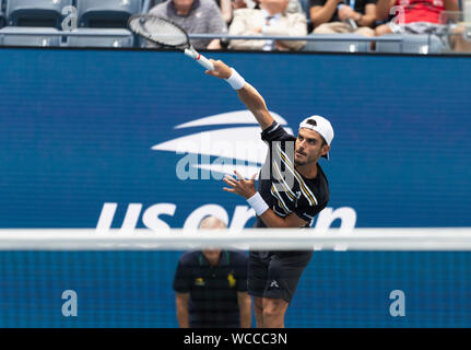Thomas Fabbiano (Italy) in action during round 1 of US Open Tennis ...