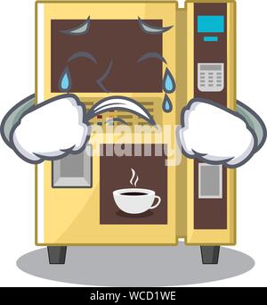 Cartoon character. Coffee break vending machine, great design for any ...