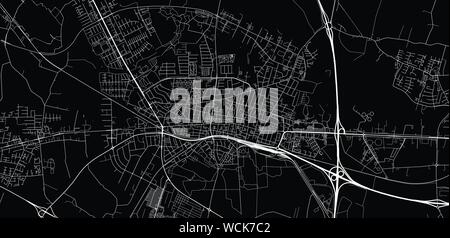 Urban vector city map of Herning, Denmark Stock Vector Image & Art - Alamy