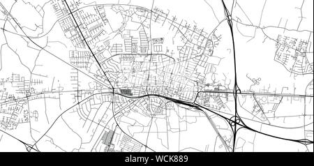 Urban vector city map of Herning, Denmark Stock Vector Image & Art - Alamy