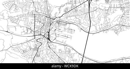 Urban vector city map of Vejle, Denmark Stock Vector Image & Art - Alamy