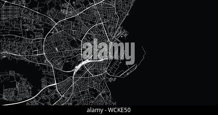 Urban vector city map of Aarhus, Denmark Stock Vector Image & Art - Alamy