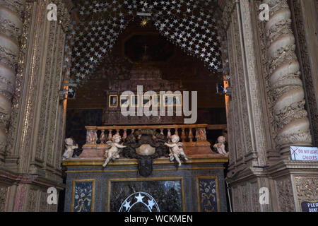 Relics of St. Francis Xavier at Bom Jesus Basilica Goa Stock Photo - Alamy