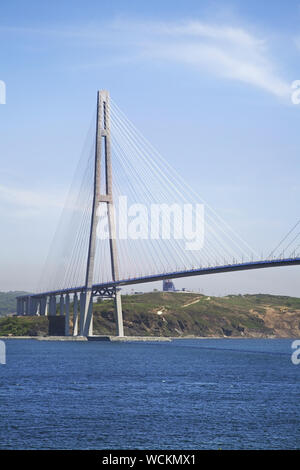 Russian bridge in Vladivostok. Russia Stock Photo - Alamy