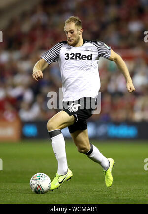 Derby County's Matt Clarke during the Sky Bet Championship match at ...