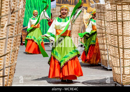 people, women, Philippines, group of women in traditional costume ...