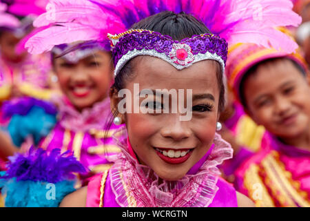 Elementary Filipino Schoolchildren Compete The Tambor Trumpa Martsa ...