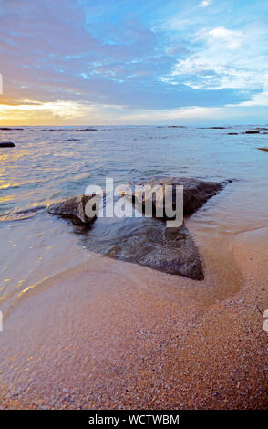Sunrise At Shelly's beach Caloundra Queensland Australia Stock Photo ...