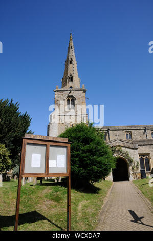 St Mary the Virgin Church, Podington, Bedfordshire Stock Photo - Alamy