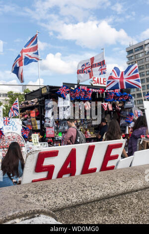 Tacky souvenirs for tourists on sale next toe ancient roman forum ruins ...