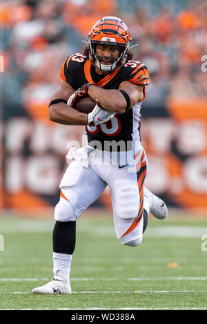 Cincinnati Bengals running back Rodney Anderson (33) tries to avoid New ...