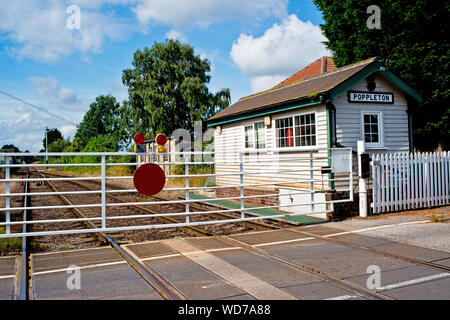 Signal Box and Level Crossing, Poppleton, North Yorkshire, England ...