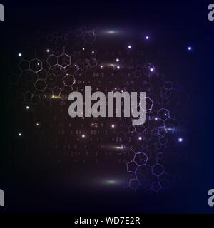 Binary computer code repeating vector background illustration Stock ...