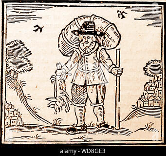 An historic early woodcut engraving showing Stock Photo - Alamy