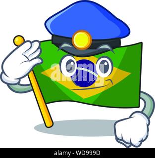 Detective flag america with the mascot shape Stock Vector Image & Art ...