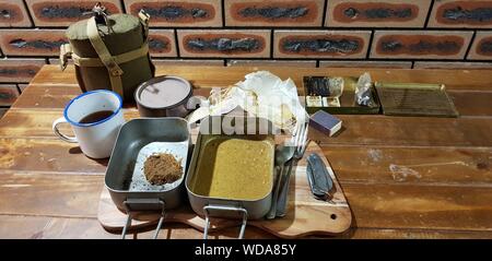 Reproduction WWII Australian Dehydrated Emergency Ration Stock Photo ...