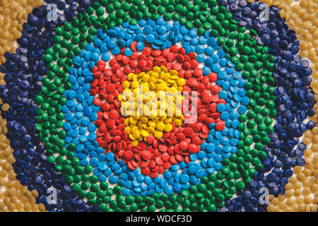 Industrial colorful Polymeric dye. Plastic pellets. Colorant for ...