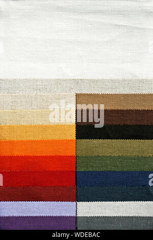 Textile samples color chart. Background pantone color fabric swatches ...