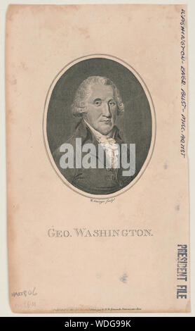 Geo: Washington Abstract: Print shows George Washington, head-and ...
