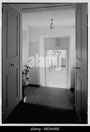 Gerald F. Warburg, residence in Brookville, Long Island. Living room ...