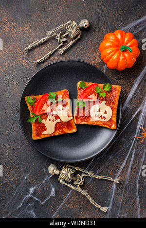 Fun Halloween monster toasts Stock Photo - Alamy