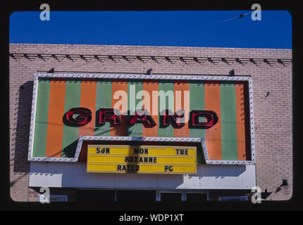 Grand Theater, Main Street, Harlem, Montana Stock Photo - Alamy