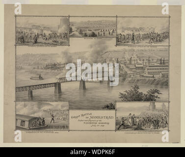 Great Battle of Homestead Stock Photo - Alamy