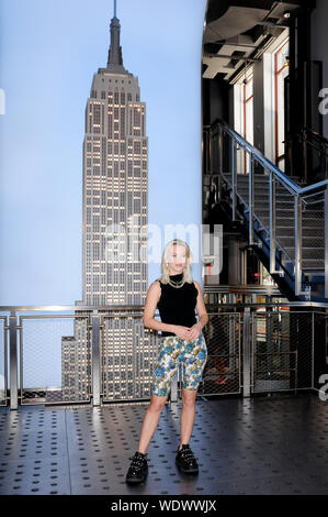 Recording artist Zara Larsson visits the Empire State Building in New ...