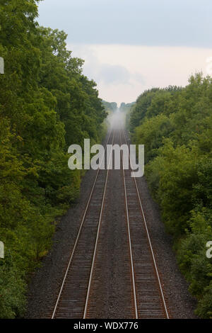 Endless Train Tracks, Ontario Canada Stock Photo - Alamy