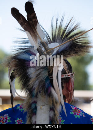 Traditional Native American Headdress Worn at Cultural Festival Outdoor ...