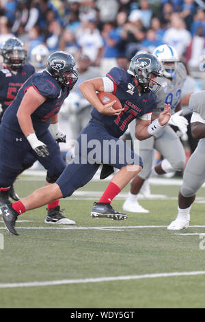 Aug 29, 2019: Robert Morris Colonials defensive back EJ Jimenez (3 ...