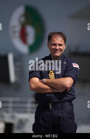 Commodore Steve Moorhouse, Commanding officer and Captain of HMS Queen ...