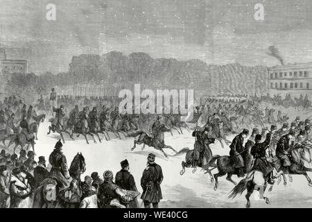 Tsar Nicholas II of Russia with Cossack troops in World War One 1915 ...